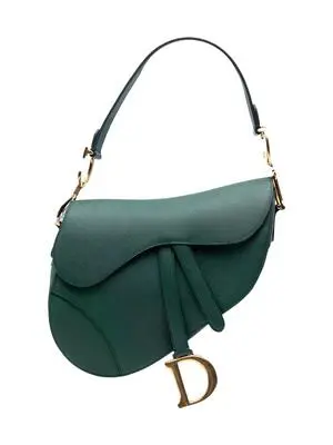 Dior Pre-owned 2019 Mini Saddle Bag - Green