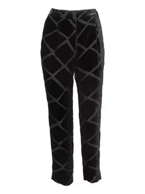 EMPORIO ARMANI Jacquard Velvet Trousers
