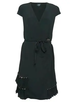 Roberto Cavalli Wrap Dress - Black