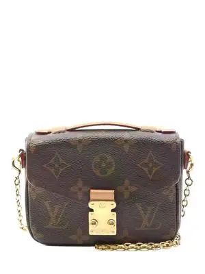 LOUIS VUITTON 2021 Micro Metis Monogram Handbag - Brown