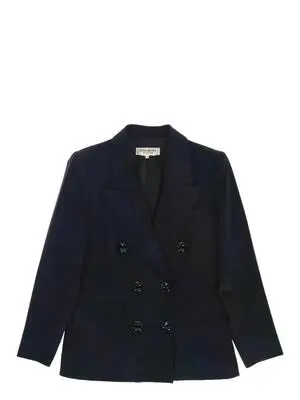 Saint Laurent Pre-owned 1970s Wool Double-breasted Blazer - Blue