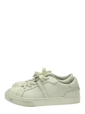 Hermès Leather Lace-up Sneakers - White