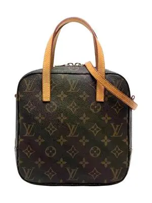 LOUIS VUITTON 2003 Monogram Spontini Satchel - Brown