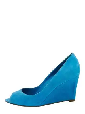 SERGIO ROSSI 90mm Wedge Pumps - Blue