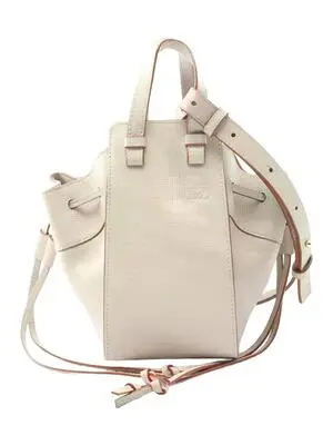 Loewe 2000s Hammock Mini Drawstring Leather Tote Bag - Neutrals