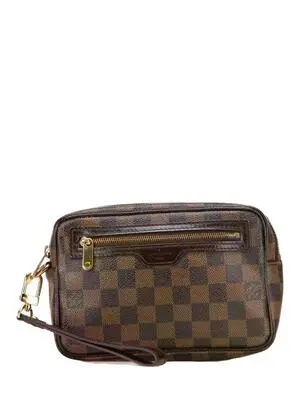 LOUIS VUITTON 2011 Damier Ebene Pochette Billets Macao - Brown