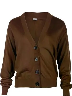 Burberry Merino Wool Cardigan - Brown