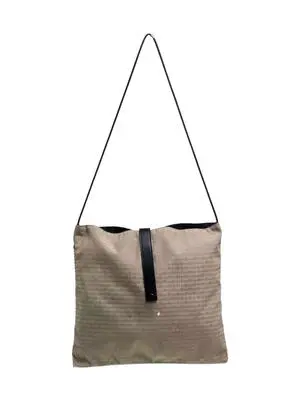 Dior Oblique Canvas Mesh-panel Shoulder Bag - Neutrals