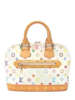LOUIS VUITTON Alma Monogram Tote Bag - White