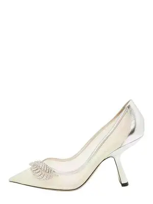 NICHOLAS KIRKWOOD 100mm Leaf-detail Pumps - Neutrals