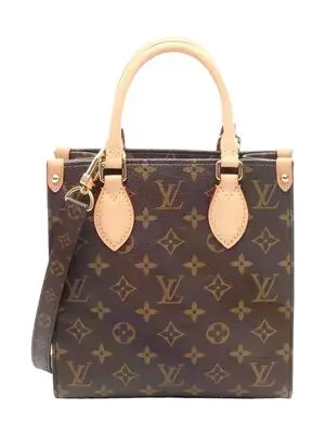 LOUIS VUITTON Sac Plat Bb Monogram Handbag - Brown