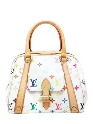 LOUIS VUITTON 2007 Priscilla Monogram Multicolor Tote - White