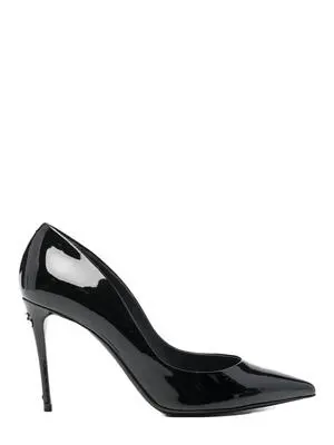 Dolce & Gabbana Cardinale 90mm Patent Leather Pumps - Black