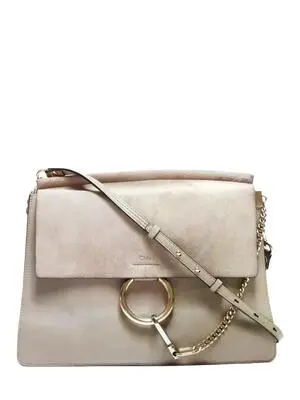 Chloé Faye Ring Chain Shoulder Bag - Neutrals