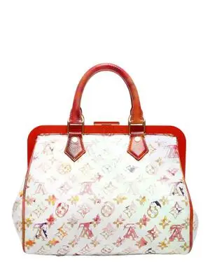 LOUIS VUITTON X Richard Prince 2006 Speedy 30 Monogram Watercolor Handbag - White