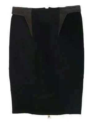 Givenchy 2010s Panelled Mini Skirt - Black