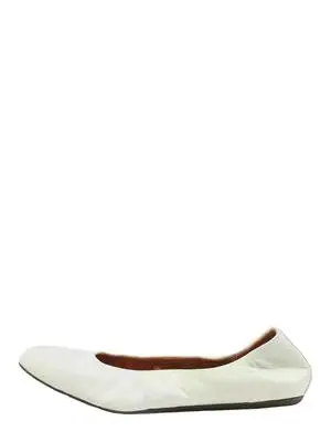 LANVIN Leather Ballet Flats - White