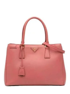Prada Saffiano Lux Galleria Satchel - Pink