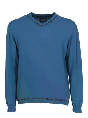 Versace 2000 Greca Sweater - Blue