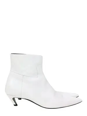 BALENCIAGA 40mm Slanted-Heel Ankle Boots