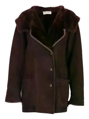 A.N.G.E.L.O. VINTAGE CULT 1990s Shearling Single-breasted Coat - Brown