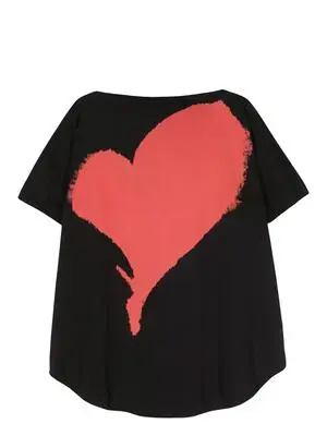 VIVIENNE WESTWOOD Heart-print Cotton T-shirt - Blue