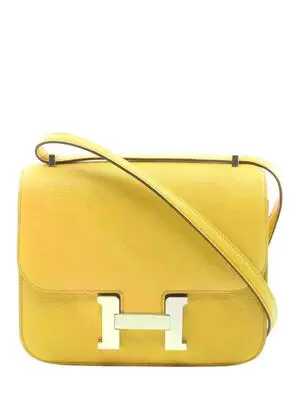Hermès 2023 Mini Constance 3 Shoulder Bag - Yellow