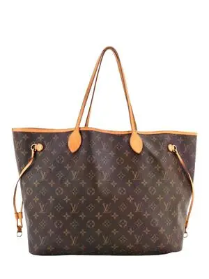 LOUIS VUITTON Neverfull Monogram Canvas Gm Tote Bag - Brown