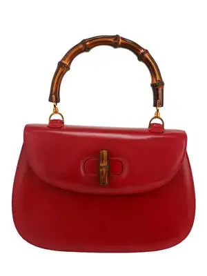 Gucci Bamboo Handle Handbag - Red