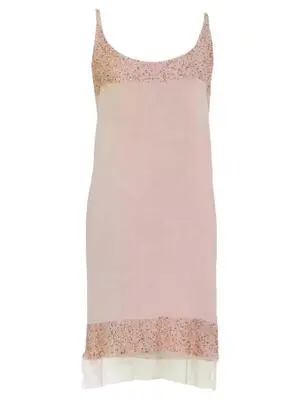 KRIZIA Bead-embellished Midi Dress - Pink