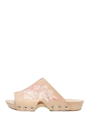 Alexander McQueen Floral-embroidered Sandals - Neutrals