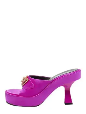 Versace 80mm Medusa-plaque Sandals - Pink