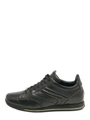 Ermenegildo Zegna Leather Sneakers - Black