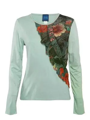 Kenzo Floral Mesh Top - Blue