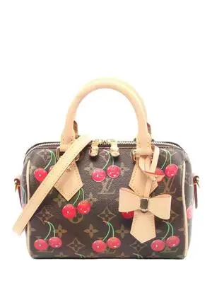 LOUIS VUITTON Takashi Murakami 2021 Speedy Bandouliere 20 Tote Bag - Brown