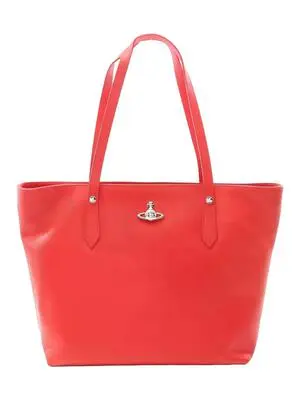 VIVIENNE WESTWOOD Orb Shoulder Tote Bag - Red