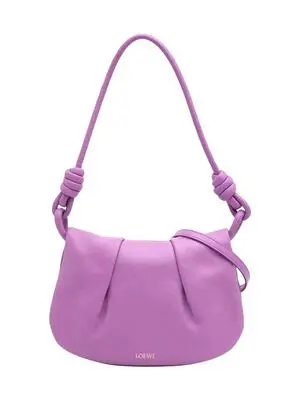 Loewe Shiny Calfskin Paseo Satchel - Purple