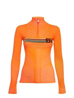 Prada 2024 Zip-up Top - Orange