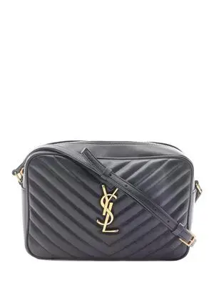 Saint Laurent Lou Quilted Shoulder Bag - Black