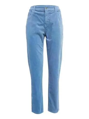 Emporio Armani Five-pocket Corduroy Trousers - Blue