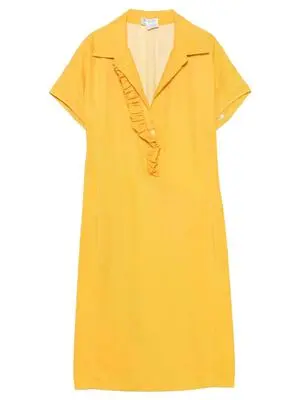 Loro Piana 2010s Cotton Midi Dress - Yellow