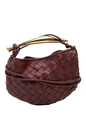 BOTTEGA VENETA Baby Lambskin Intrecciato Sardine Satchel