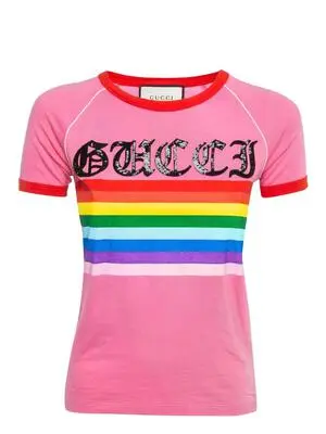 Gucci Sequin-embellished T-shirt - Pink