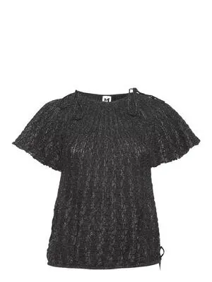 Missoni Pleated Knit Top - Black