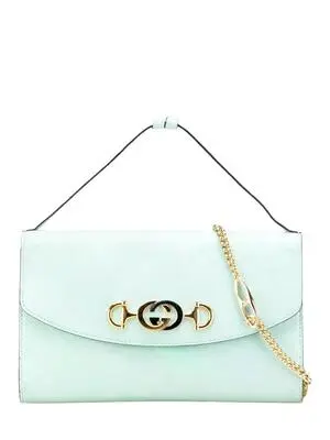 Gucci Small Leather Zumi Satchel - Green