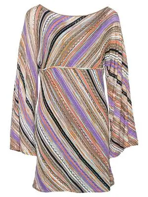 Missoni Knit Chevron Mini Dress - Neutrals