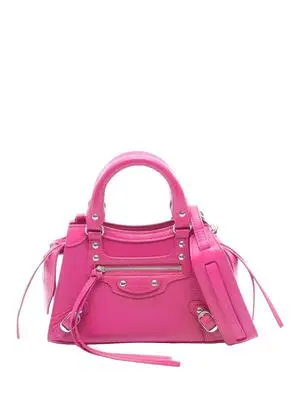 Balenciaga Braided Handle Nano Handbag - Pink