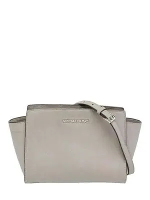 Michael Kors Leather Shoulder Bag - Grey