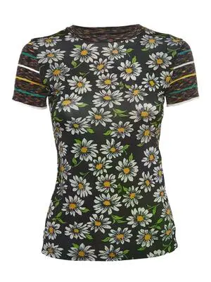 Missoni Daisy-print T-shirt - Black