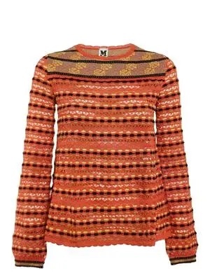 Missoni Floral-embellishment Sweater - Orange